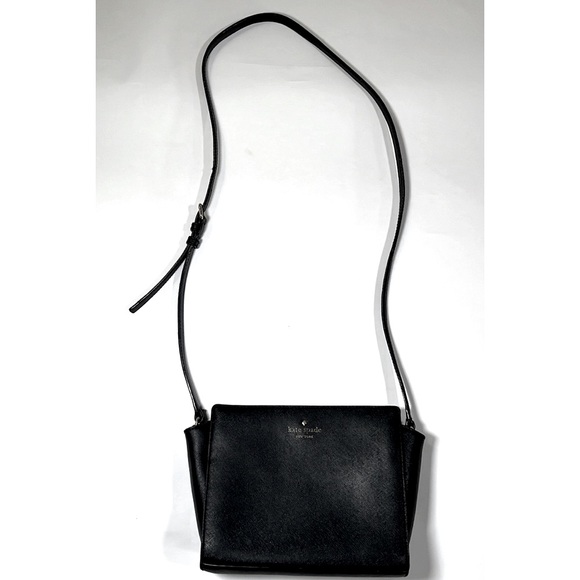 kate spade | Bags | Kate Spade Classic Black Crossbody W Adjustable ...